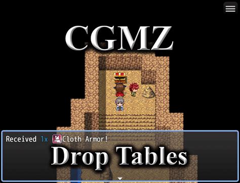 Cgmz Drop Tables For Rpg Maker Mz By Casper Gaming