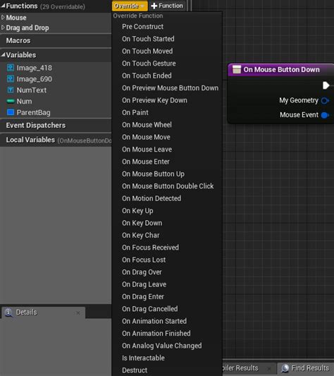 unreal engine ue4 how to make a drag and drop drag and drop backpack scrollbox programmer