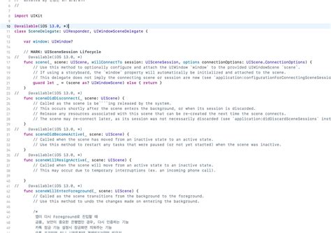 Ios Appdelegate Vs Scenedelegate 차이