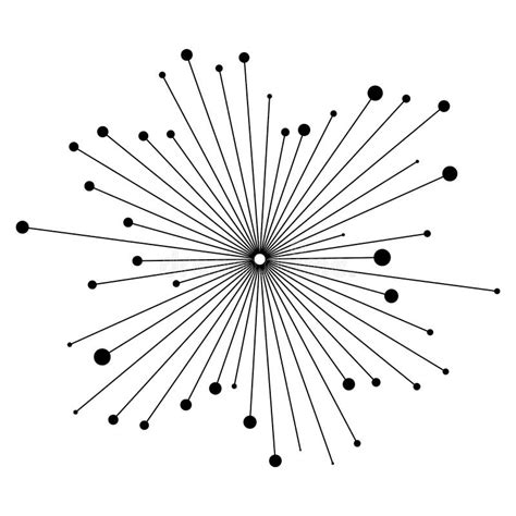 Abstract Vector Background Abstract Swirl Form With Connected Lines And Dots Consisting Of