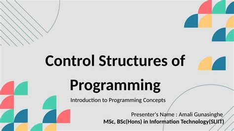 Control Structures Of Programming Introduction To Programming Concepts