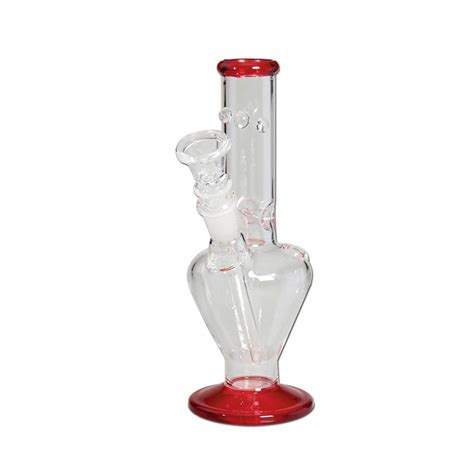 Stiklinė Vandens Pypkė Mini Red 18cm Hookagshop Lt