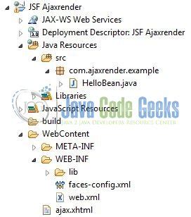 JSF Ajax Render Example Java Code Geeks