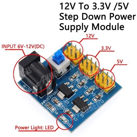 Power Module Multi Output Voltage Conversion 33v 5v 12v Power Module Dc Dc Voltage Conversion