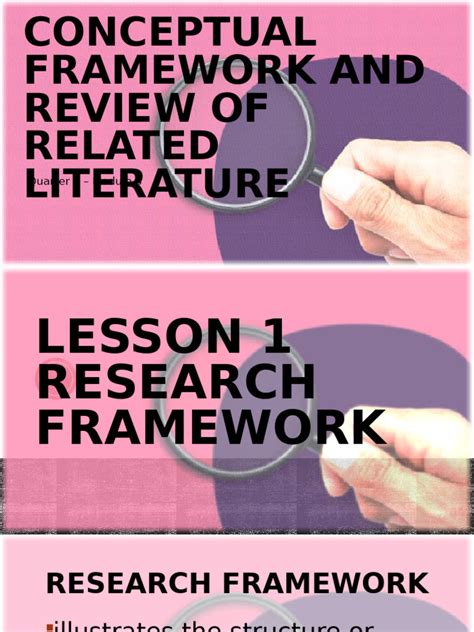 Q1 M3 Lesson 1 Research Framework Pdf