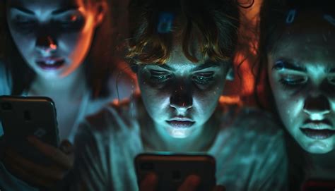 Free Photo View Of People Addicted To Their Smartphone Looking And