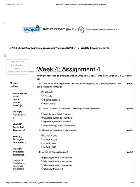 Solution Week 4 Wildlife Pdf