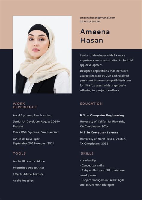 Senior Ui Developer Skills And Experience Online Resume Template