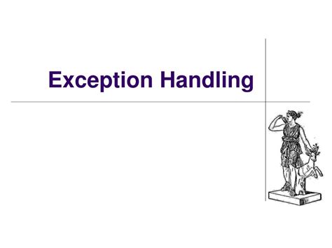 Ppt Exception Handling Powerpoint Presentation Free Download Id