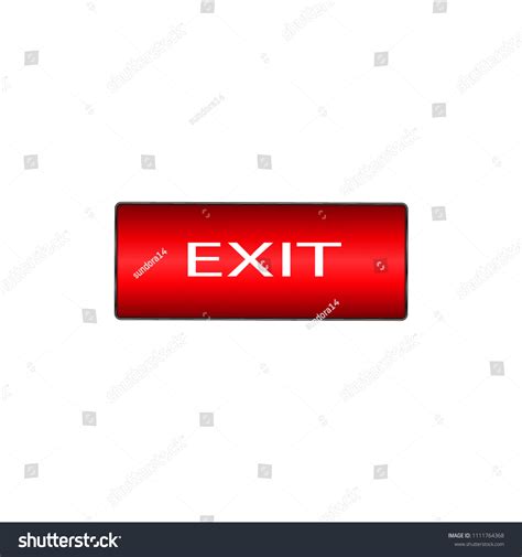 Exit Button Icon Stock Vector Royalty Free Shutterstock
