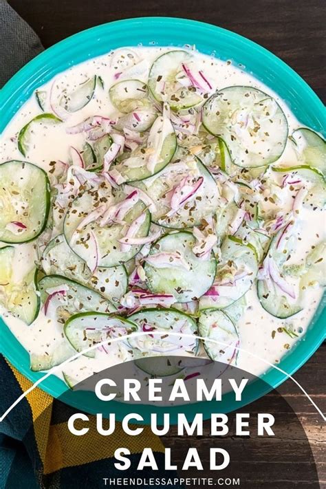 Creamy Cucumber Salad With Mayo Recipe Creamy Cucumber Salad