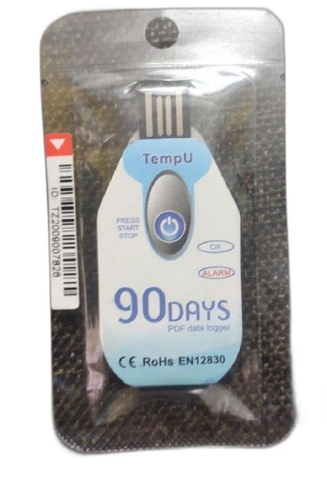 Humidity Single Use Data Logger Tempu Pdf Data Logger 69mm X 33mm X