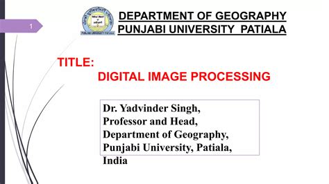 Digital Image Processing Pptx Photo Editing Software Computer