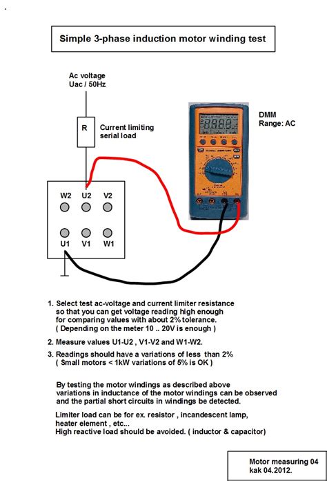Three Phase Motor Winding Resistance