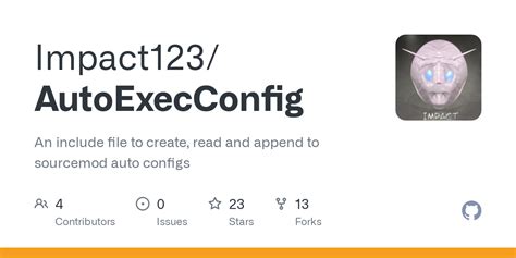 Github Impact Autoexecconfig An Include File To Create Read And Append To Sourcemod Auto