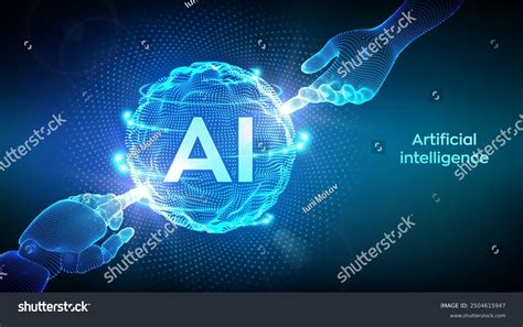 Ai Artificial Intelligence Hands Robot Human Stock Vector Royalty Free 2504615947 Shutterstock
