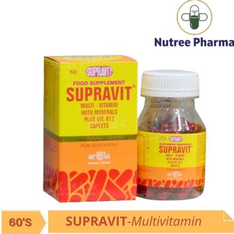 Jual Supravit Multivitamin Isi 60 Kap Menjaga Kesehatan Tubuh Shopee