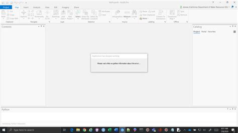 Arcgis Pro 250 Crashes When Creating New Project Esri Community