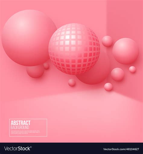 Abstract Floating Spheres Background Royalty Free Vector