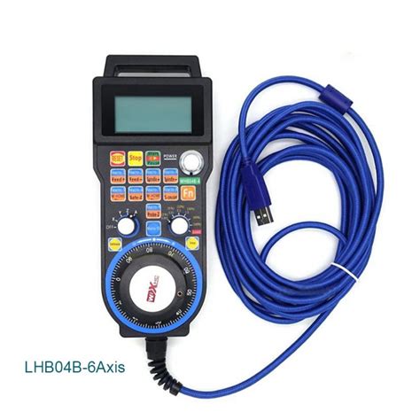 LHB04B 6Axis Mach3 Wired CNC MPG Handwheel Pendant For 6 Axis CNC Engraving Machine MACH3 System