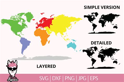 World Map Svg File Layered Map Svg Gráfico Por Poshalpaca · Creative Fabrica World Map Svg File Layered Map Svg Gráfico Por Poshalpaca · Creative Fabrica