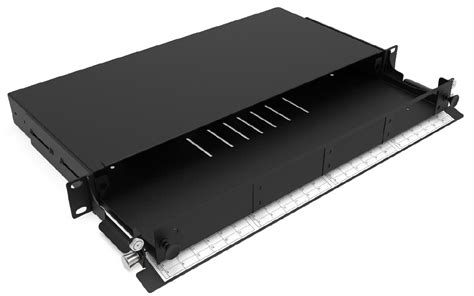 Giganet 1u Hd 4 Slots Modular Sliding Patch Panel Unloaded Including Front Management