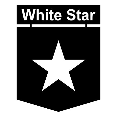 White Star Logo Black And White Brands Logos