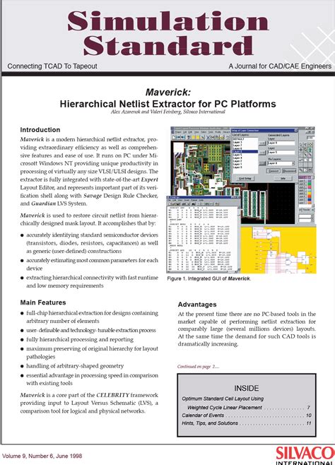 Maverick Hierarchical Netlist Extractor For Pc Platforms Silvaco