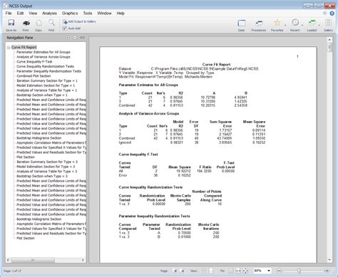Curve Fitting Software Ncss Statistical Software Ncss