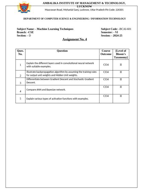 Mlt Assignment 4 Pdf