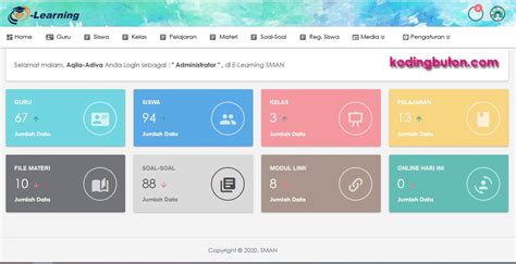 Source Code Aplikasi E Learning Sekolah Nilai Raport K 13