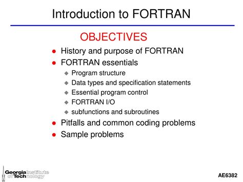 Ppt Introduction To Fortran Powerpoint Presentation Free Download Id316650