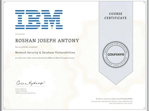 Roshan Joseph Antony On Linkedin Successfully Completed Ibm Coursera