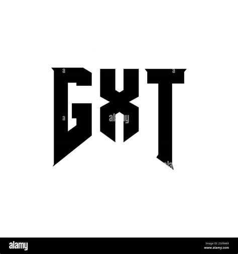 GXT Letter Logo Design For Technology Company GXT Logo Design Black And White Color Combination