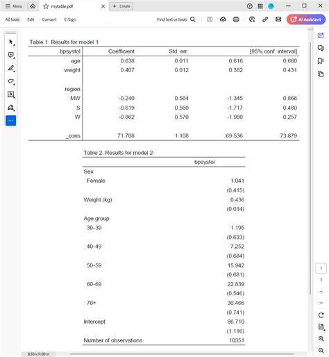 Faq How Can I Easily Create And Export A Table Of Regression Results From Stata To Other