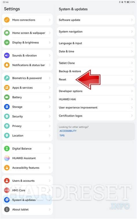 How To Reset Settings On Huawei Matepad Se Wifi