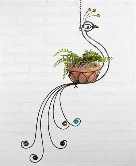 Оригинальные подставки для цветов | Arte de jardín de metal, Macetas ...