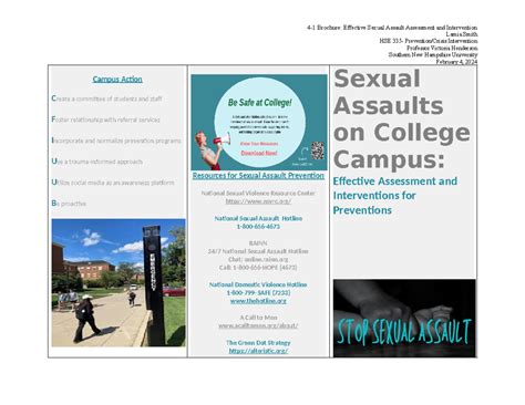 Hse 335 Brochure Effective Strategies For Sexual Assault Prevention