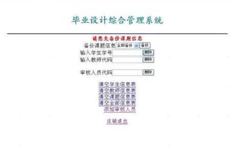 基于bs的毕业论文 毕业设计管理系统