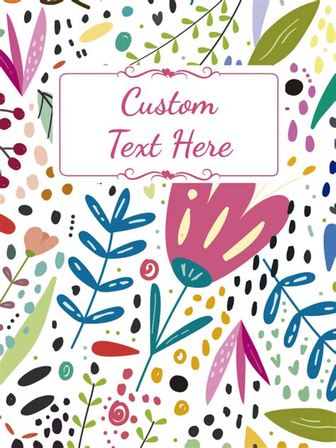 Floral Design Binder Cover Artofit