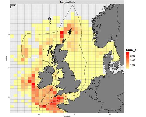 5 Landings Per Ices Statistical Rectangle From Eu Countries In The