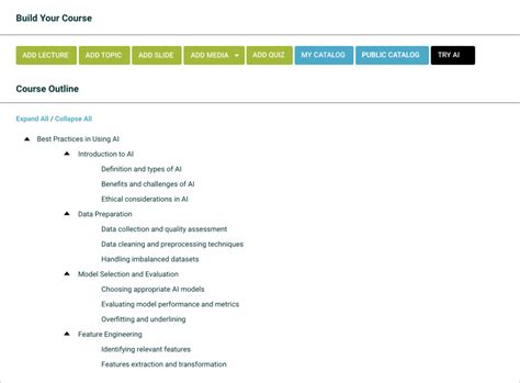 Ai Powered Course Creation Feature In The The Generator