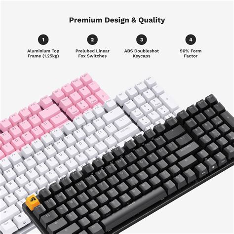 کیبورد مکانیکی گلوریوس Glorious Gmmk 2 Full Size 96 Fox Linear