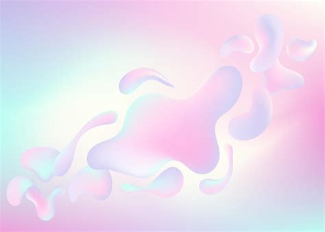Liquid Flow Holographic Pink 3d Neon Lava Lamp Vector Geometric Background For Banner Card Ui
