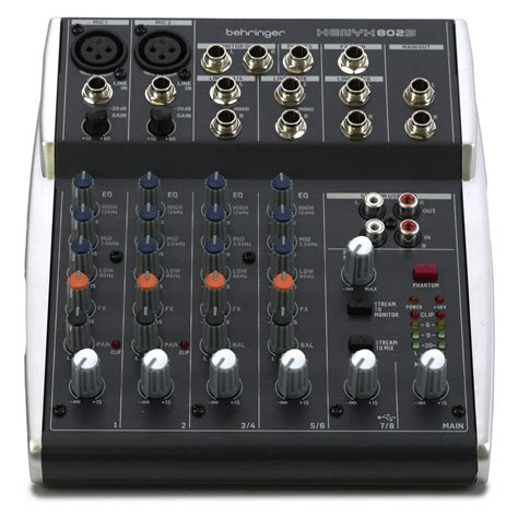 Behringer 802s Analog Mixer With Usb Streaming Interface Secondhand At Gear4music