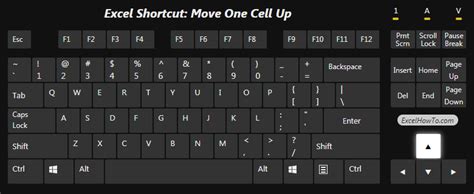 Move One Cell Up Excel How To