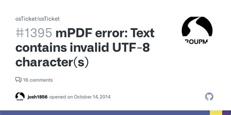 Mpdf Error Text Contains Invalid Utf 8 Characters · Issue 1395