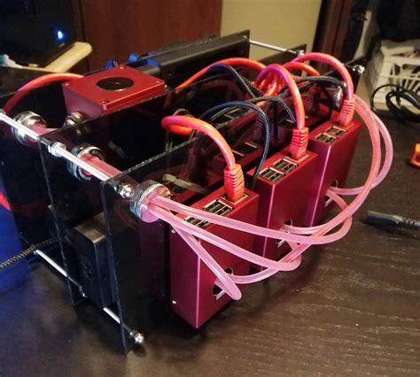 Water Cooled Raspberry Pi Cluster Rwatercooling