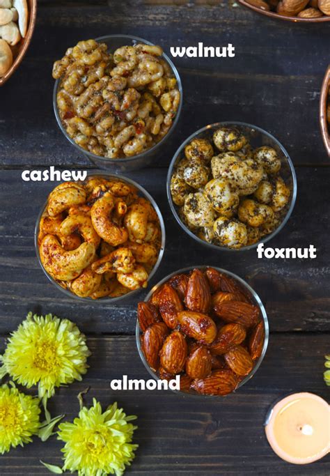 Roasted Nuts Recipe 4 Flavour Nuts Fun Food Frolic