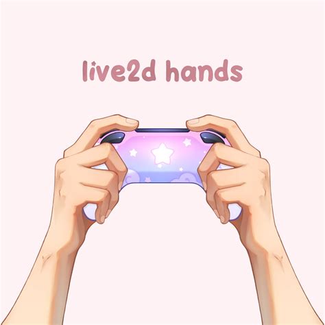 Rigged Vtuber Controller Hands Works With Mouse And Keyboard Customizable Animated Gaming Asset